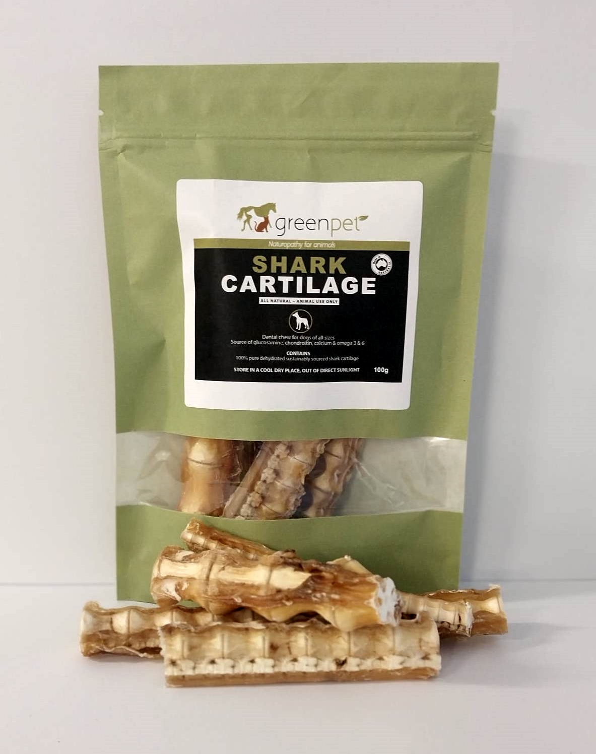 Greenpet Shark Cartilage - 100g - Greenpet